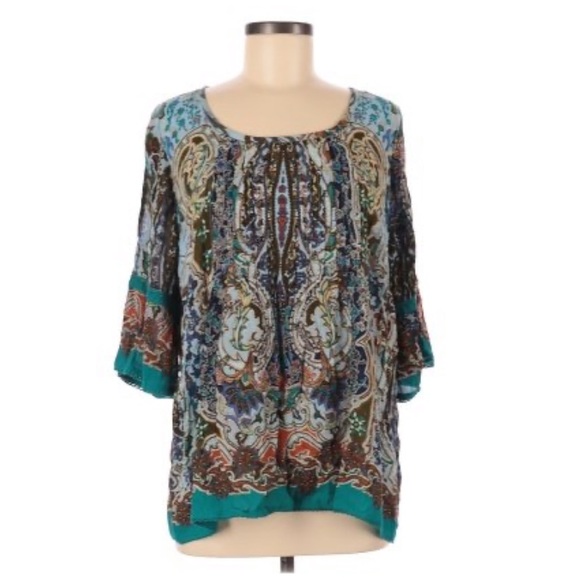Bila | Tops | Nwt Bila 34 Sleeve Paisley Blouse | Poshmark